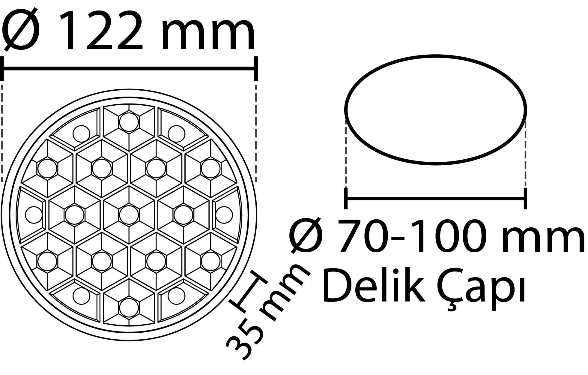 18W Led Diamond Plus+ Ayarlanabilir Panel | NOAS
